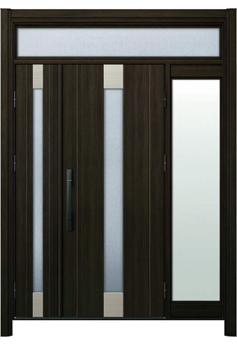 YKK AP玄関ドア ドアリモ S06 袖付き親子ランマ付き - 株式会社MAC